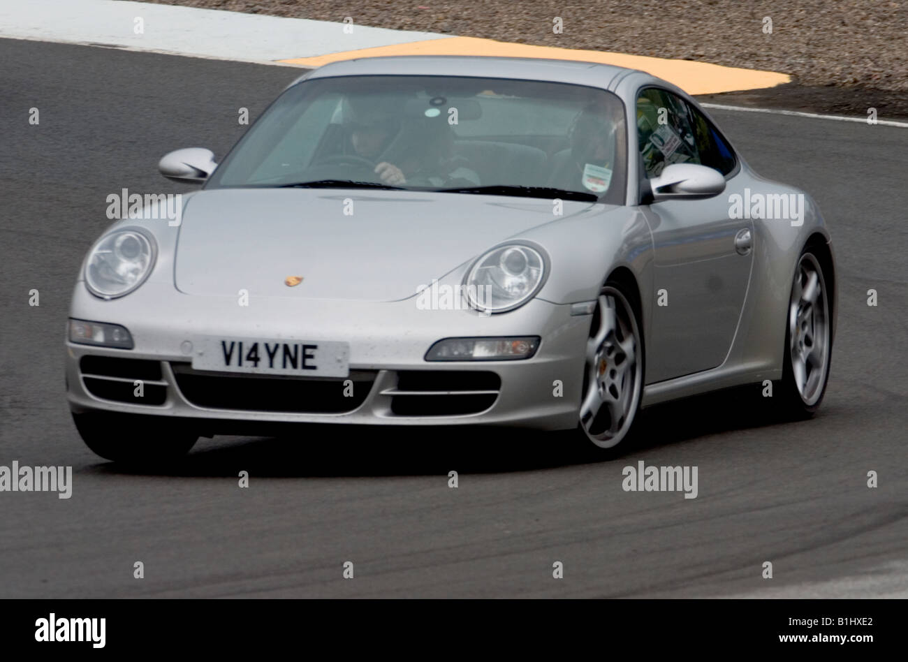 Porsche 911 Sports car racing on a track day at Knockhill, Fife ...