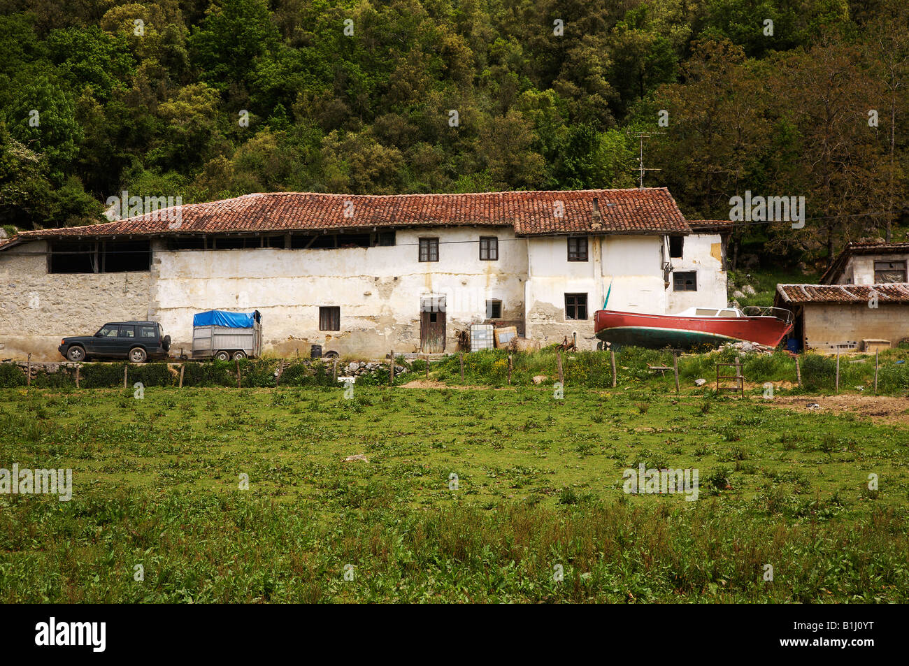 A Basque Country farm detaill Stock Photo - Alamy