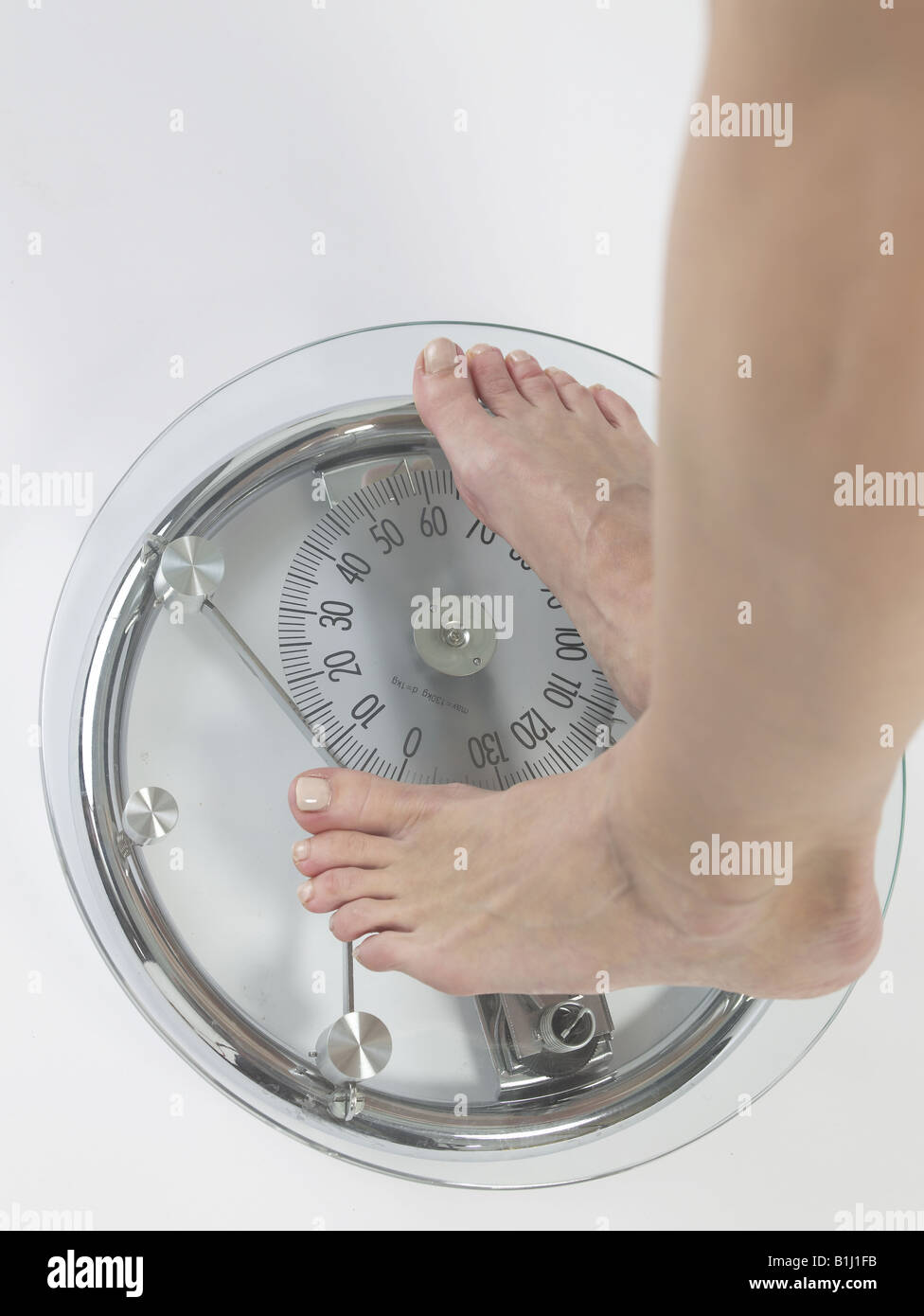 Female feet on a scale hi-res stock photography and images - Alamy