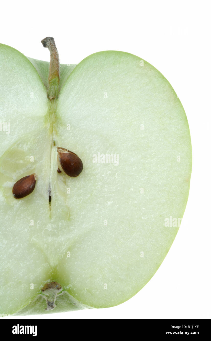 Apple half, close up Stock Photo - Alamy