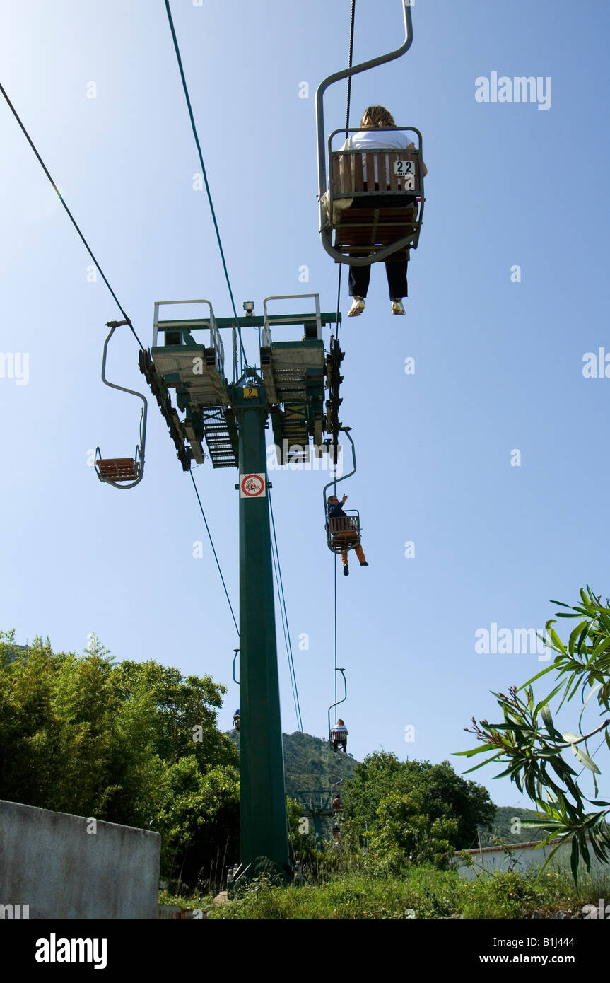 To reach the highest point of the Isle of Capri you can take the cable ...