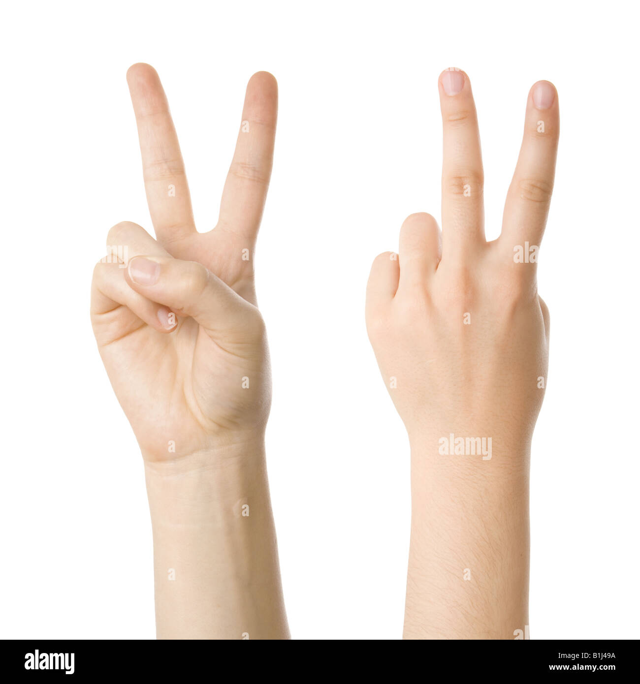 2 Fingers V Sign Stock Photos & 2 Fingers V Sign Stock Images - Alamy