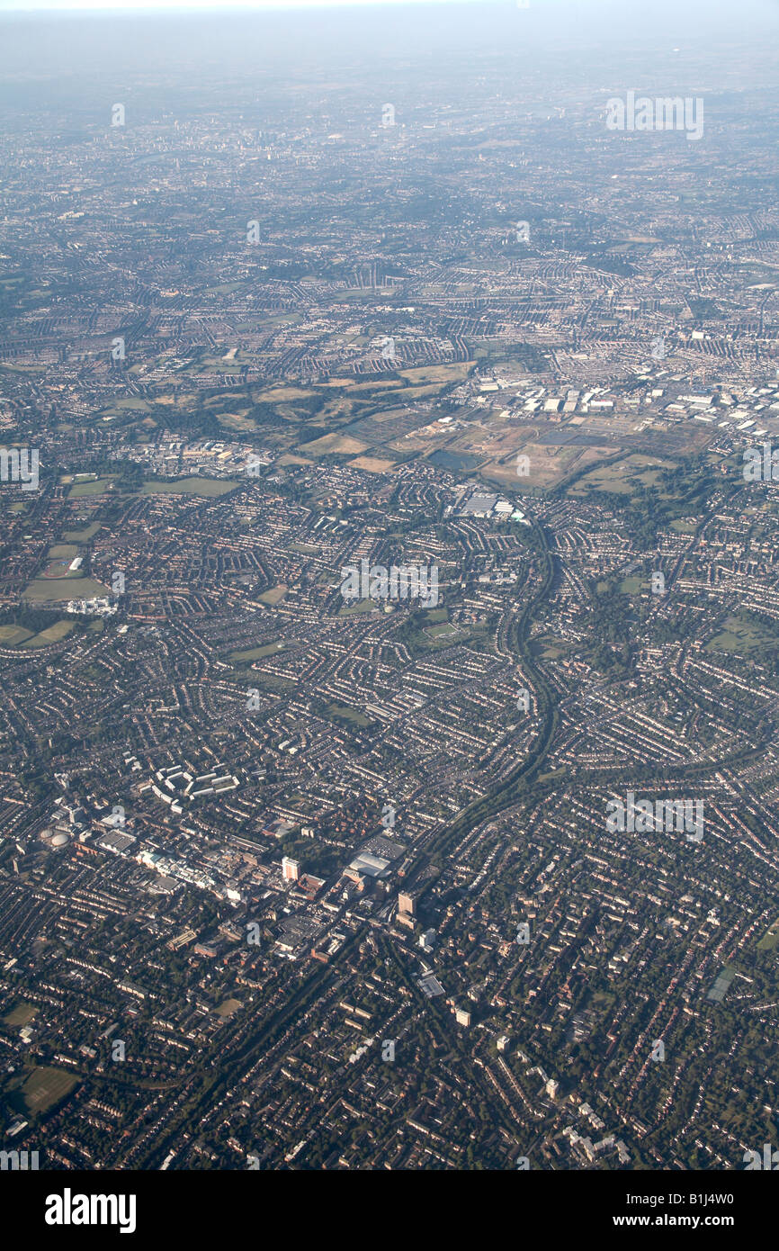 Aerial view east sutton carshalton hi-res stock photography and images ...