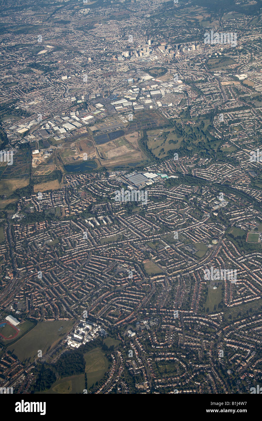 Aerial view south east of St Helier Hackbridge Beddington Croydon ...