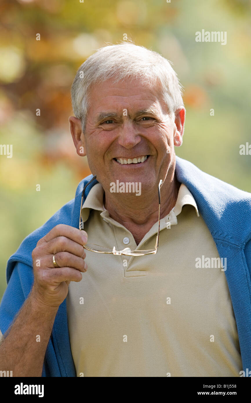 Smiling senior man Stock Photo - Alamy
