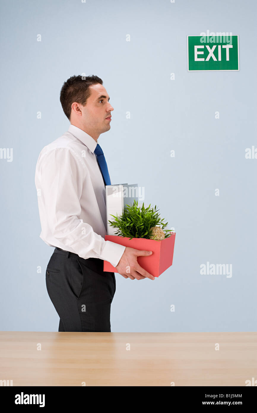 Men Office Leaving Box High Resolution Stock Photography and Images - Alamy