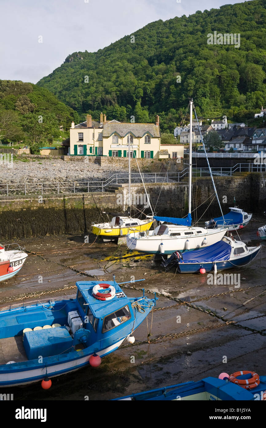 Lynmouth Harbour, Exmoor National Park, Devon, England, UK Stock Photo ...