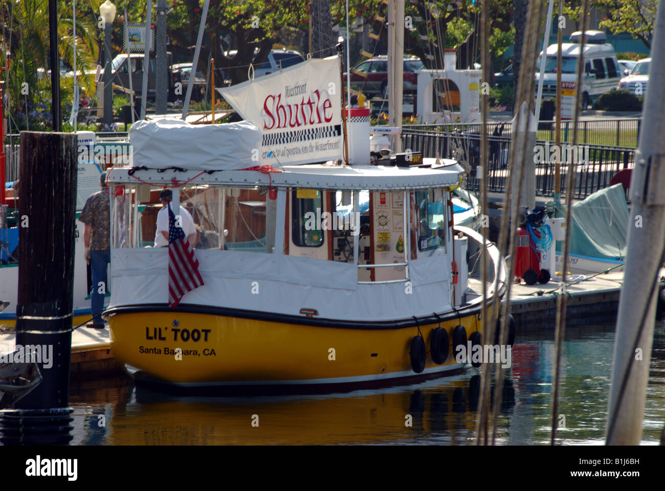 The Harbor Shuttle, Santa Barbara, California, USA Stock Photo - Alamy