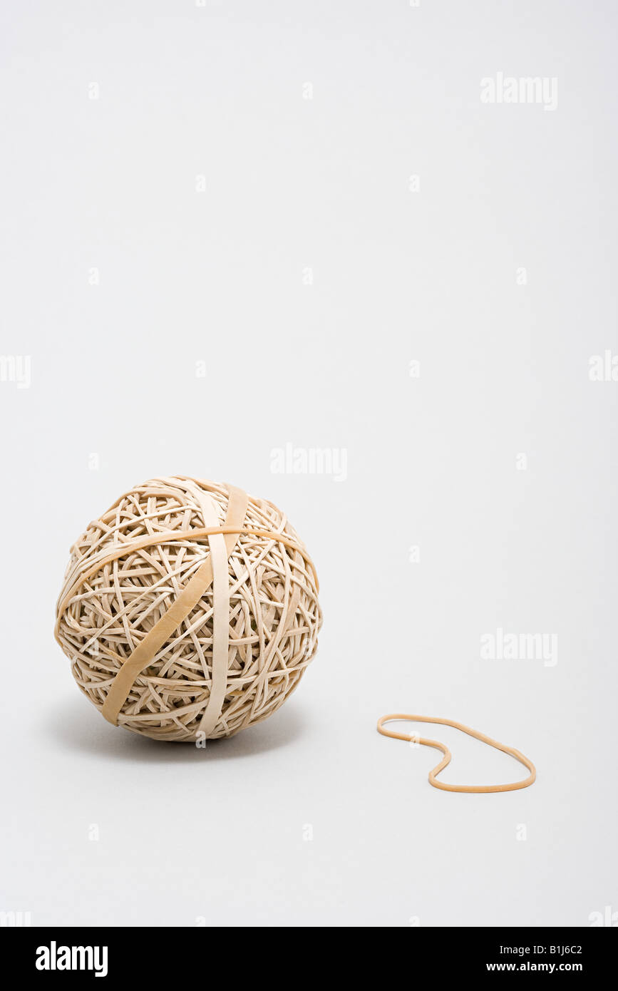 Rubber band ball Stock Photo - Alamy