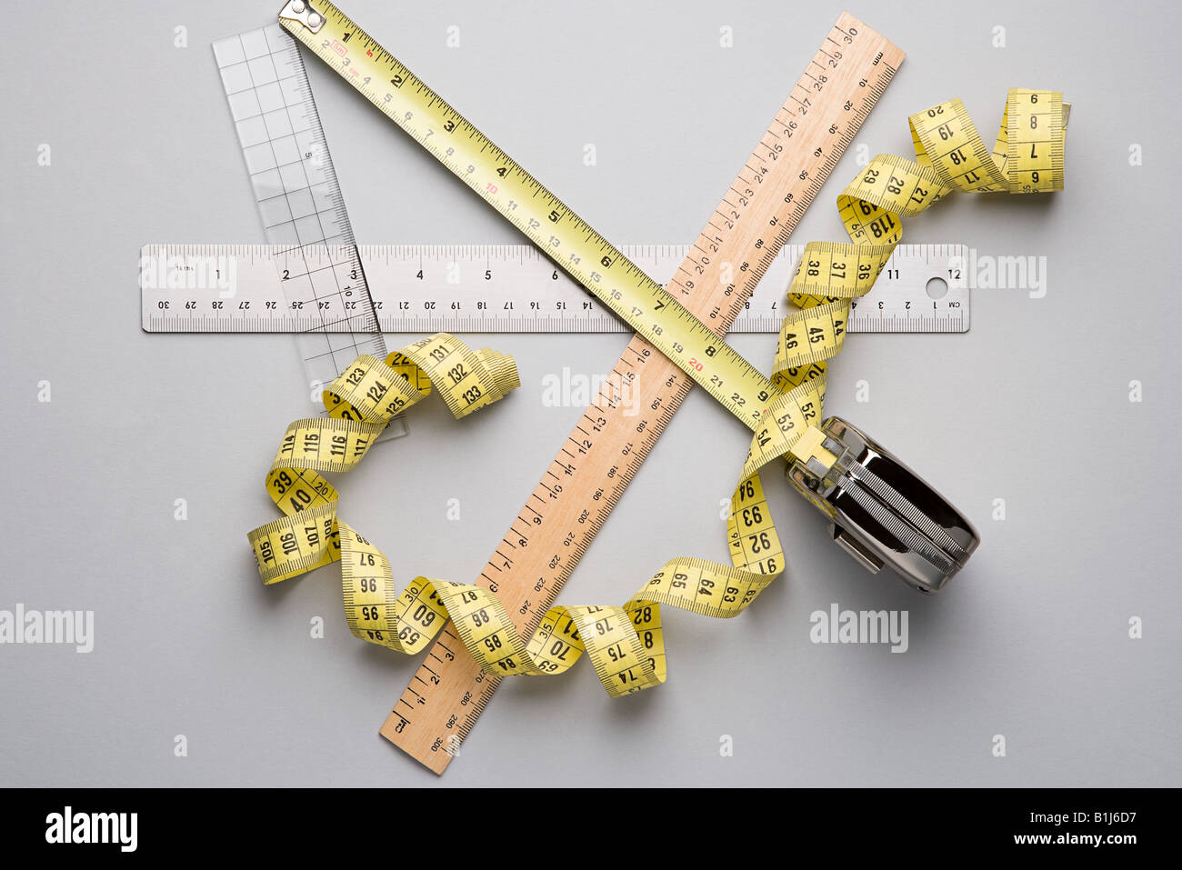 Rulers and tape measures Stock Photo - Alamy