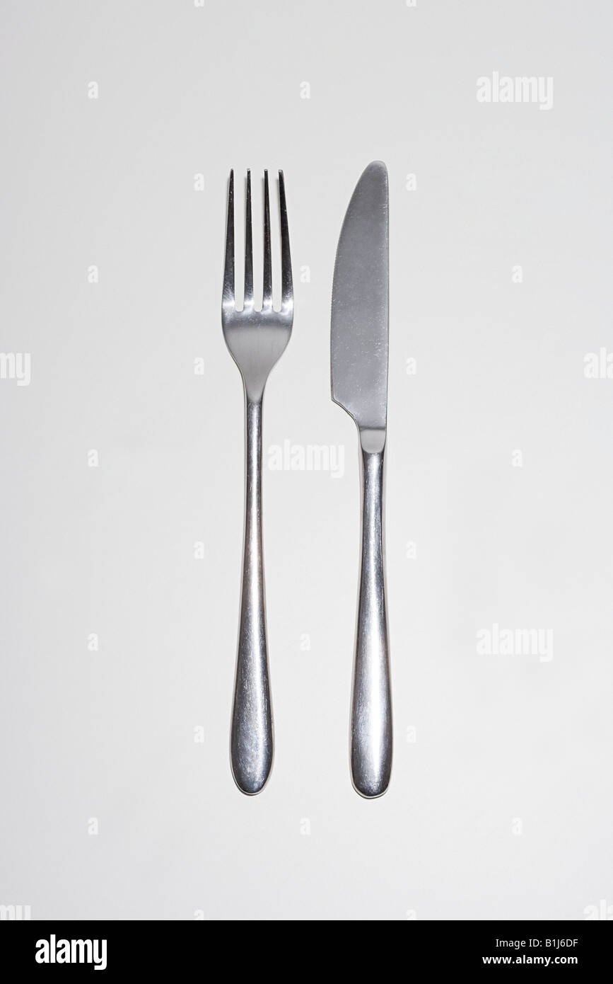 Knife and fork Stock Photo - Alamy