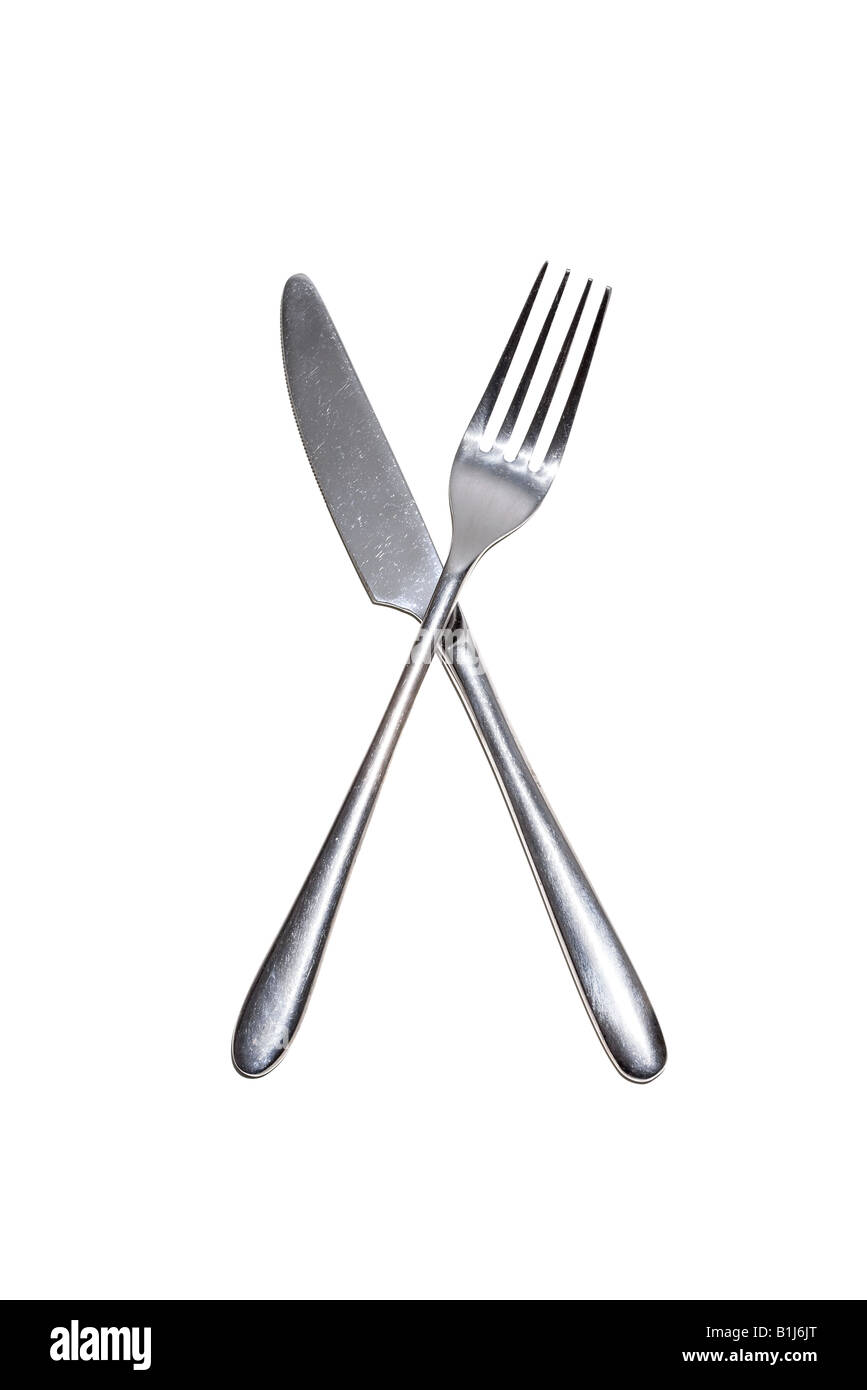Knife and fork Stock Photo - Alamy