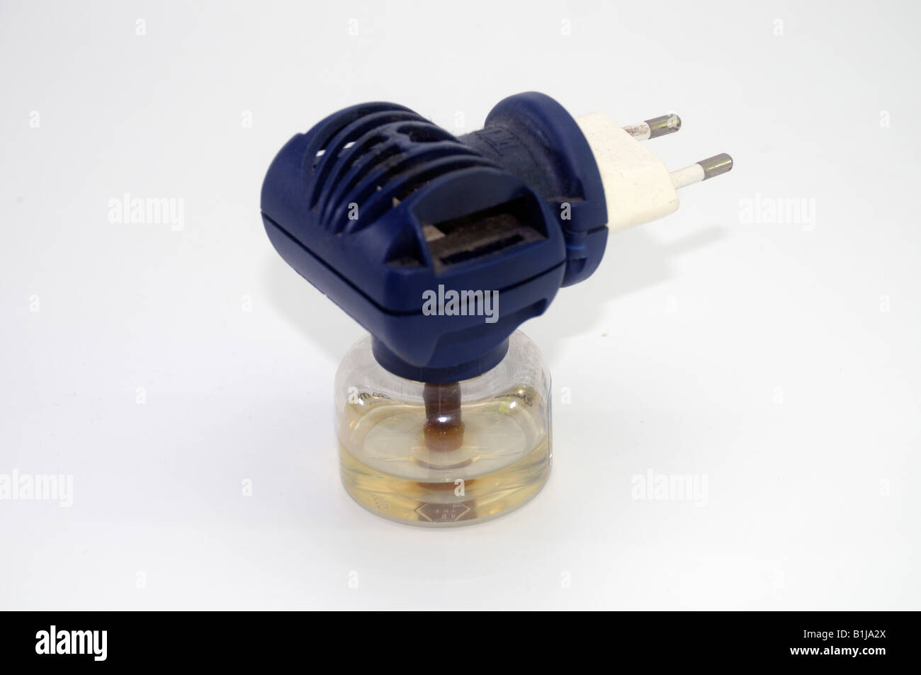 Electric household insecticide dispensing device on white background ...