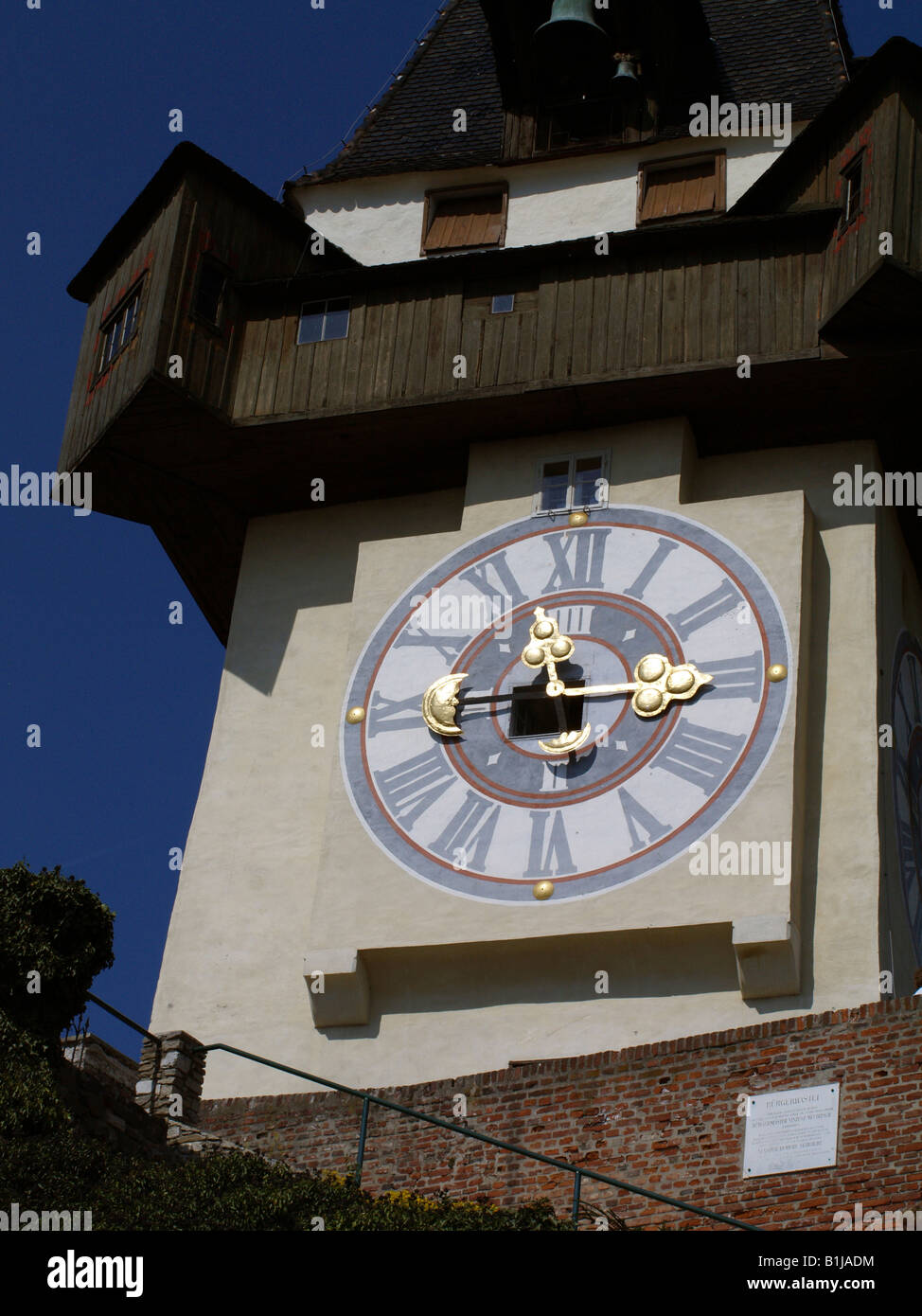 Graz, building Uhrturm Graz, Austria, Graz Stock Photo - Alamy