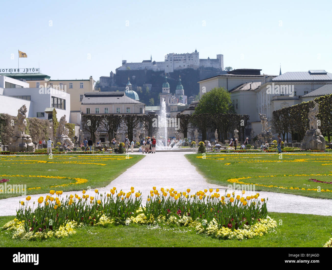 Salzburg, castle Mirabell, fortress Hohensalzburg, Austria, Salzburg ...