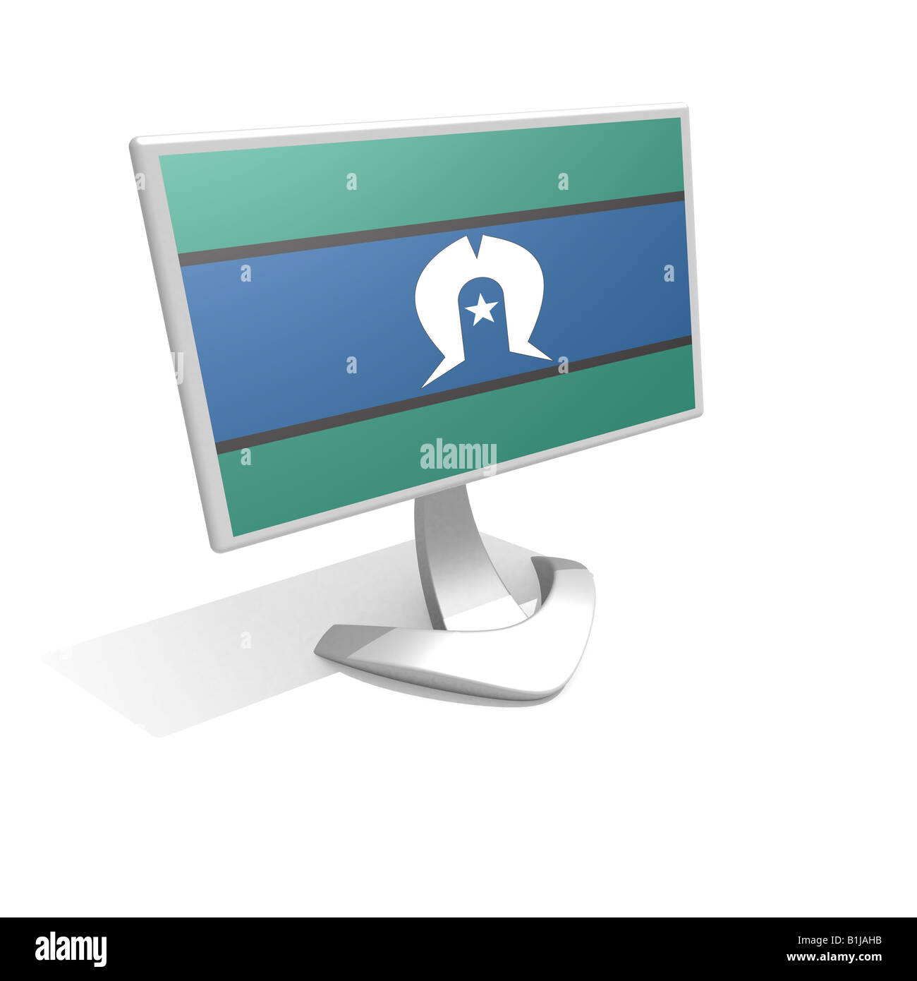 Flag of the Torres Strait Islander Stock Photo - Alamy