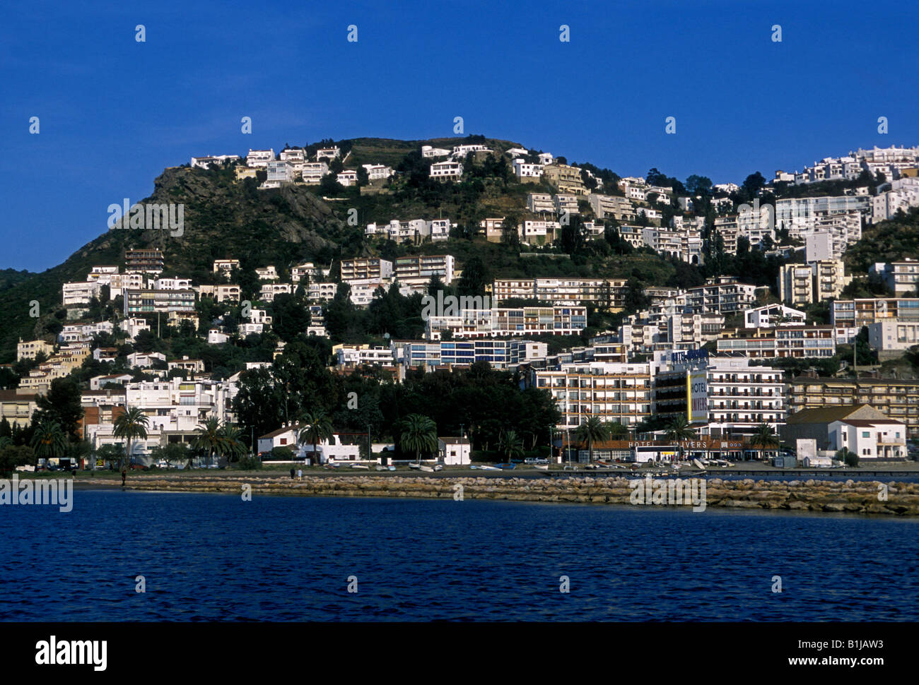 beach, Roses, Girona Province, Spain, Europe Stock Photo - Alamy