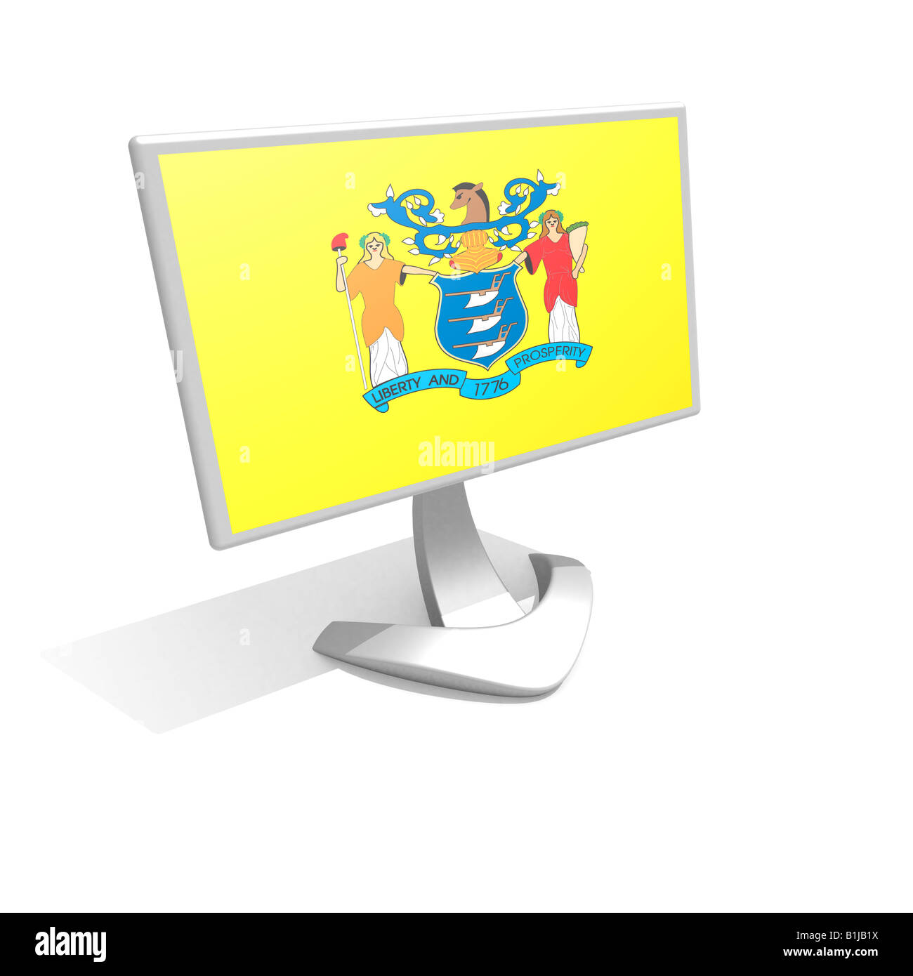 Flag new jersey us Cut Out Stock Images & Pictures - Alamy