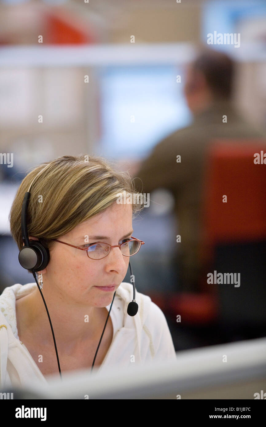 Communication center call centre of the Quelle Communicaton Center ...