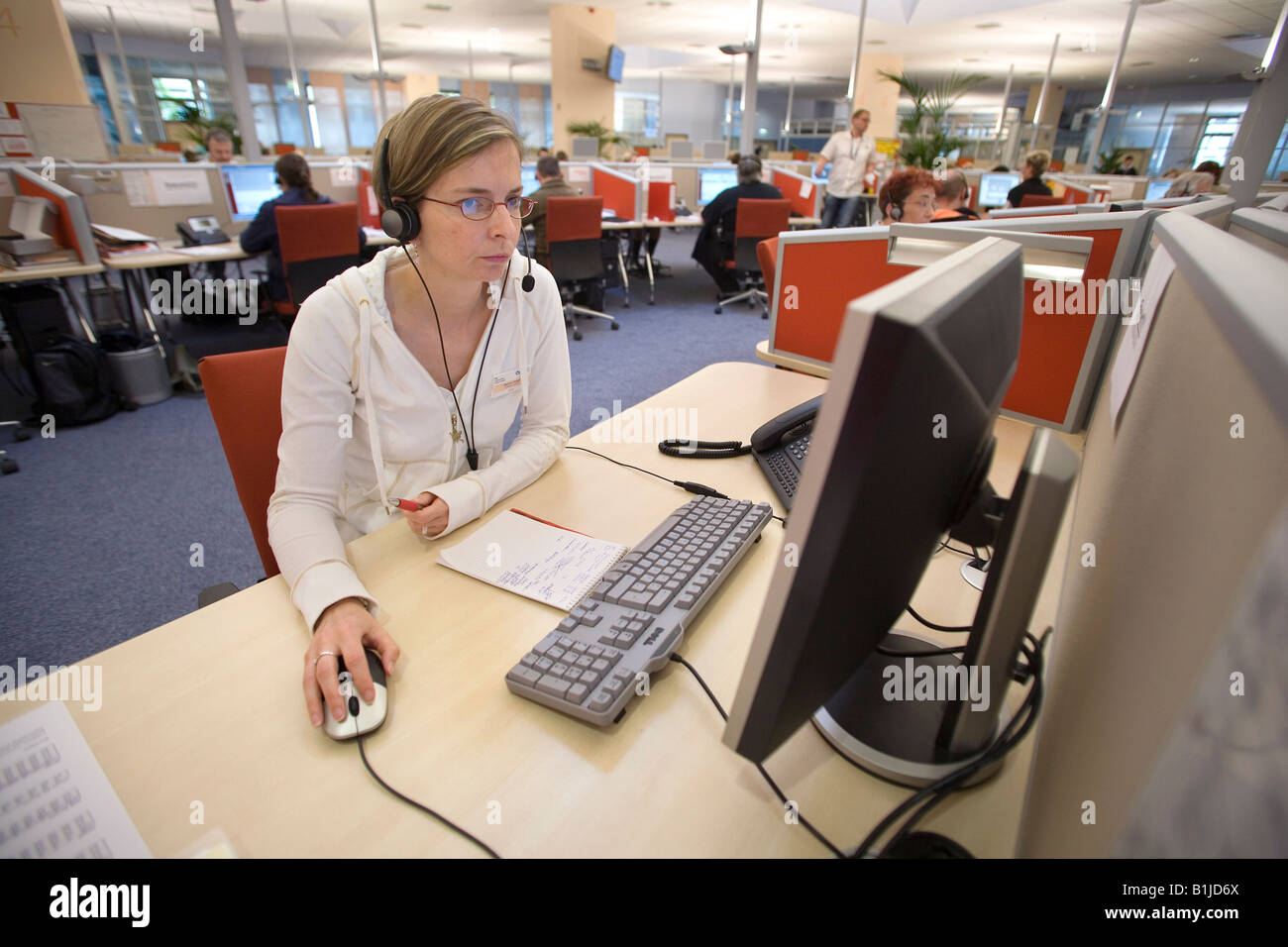 Communication center call centre of the Quelle Communicaton Center ...