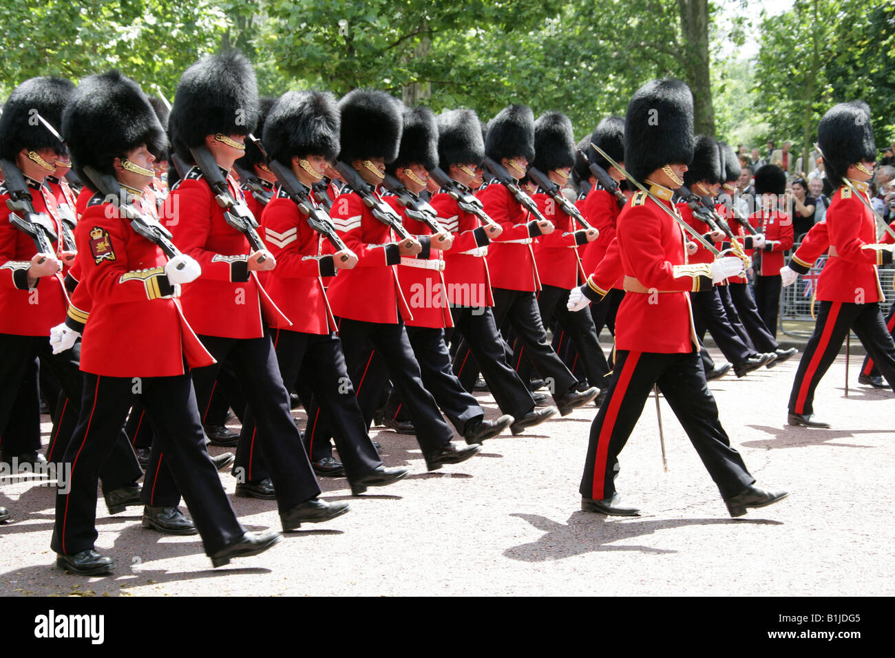 Welsh Guards, Buckingham Palace, London, Trooping the Colour Ceremony ...