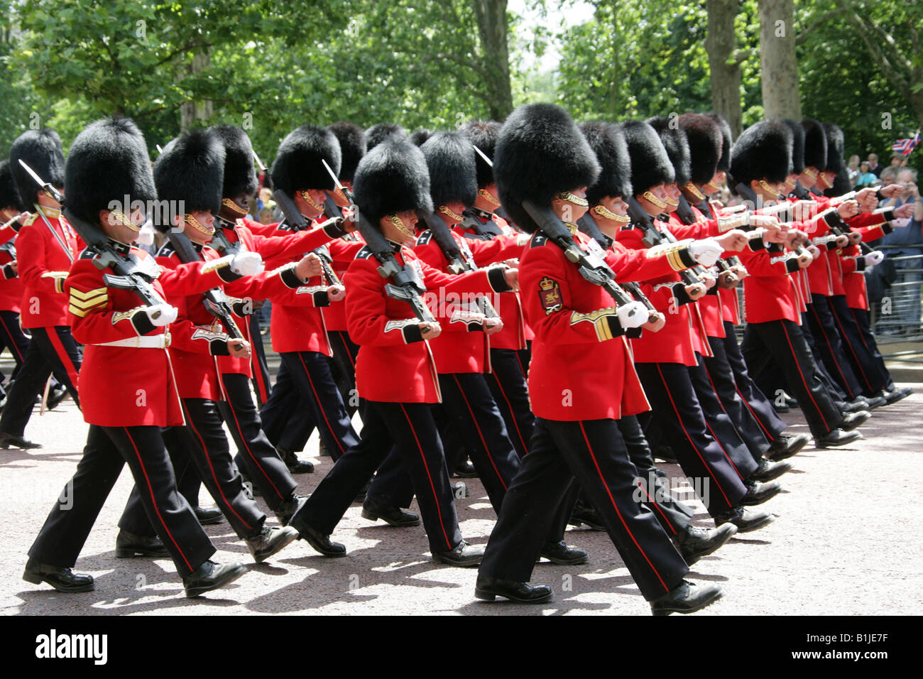 Welsh Guards, Buckingham Palace, London, Trooping the Colour Ceremony ...