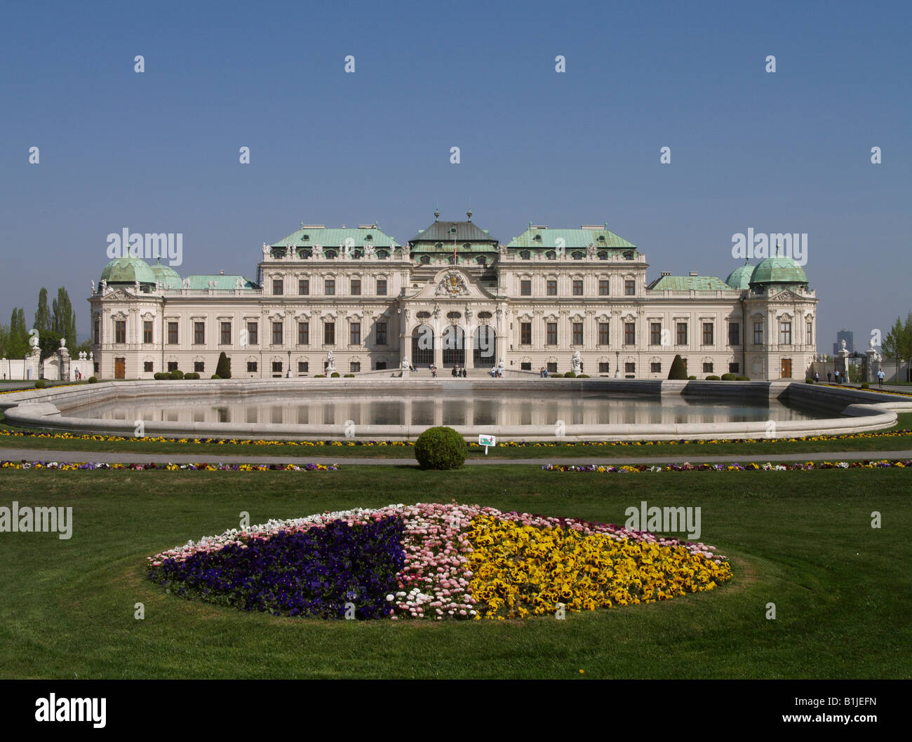 Vienna, castle Belvedere, Upper Belvedere, Austria, Vienna Stock Photo ...