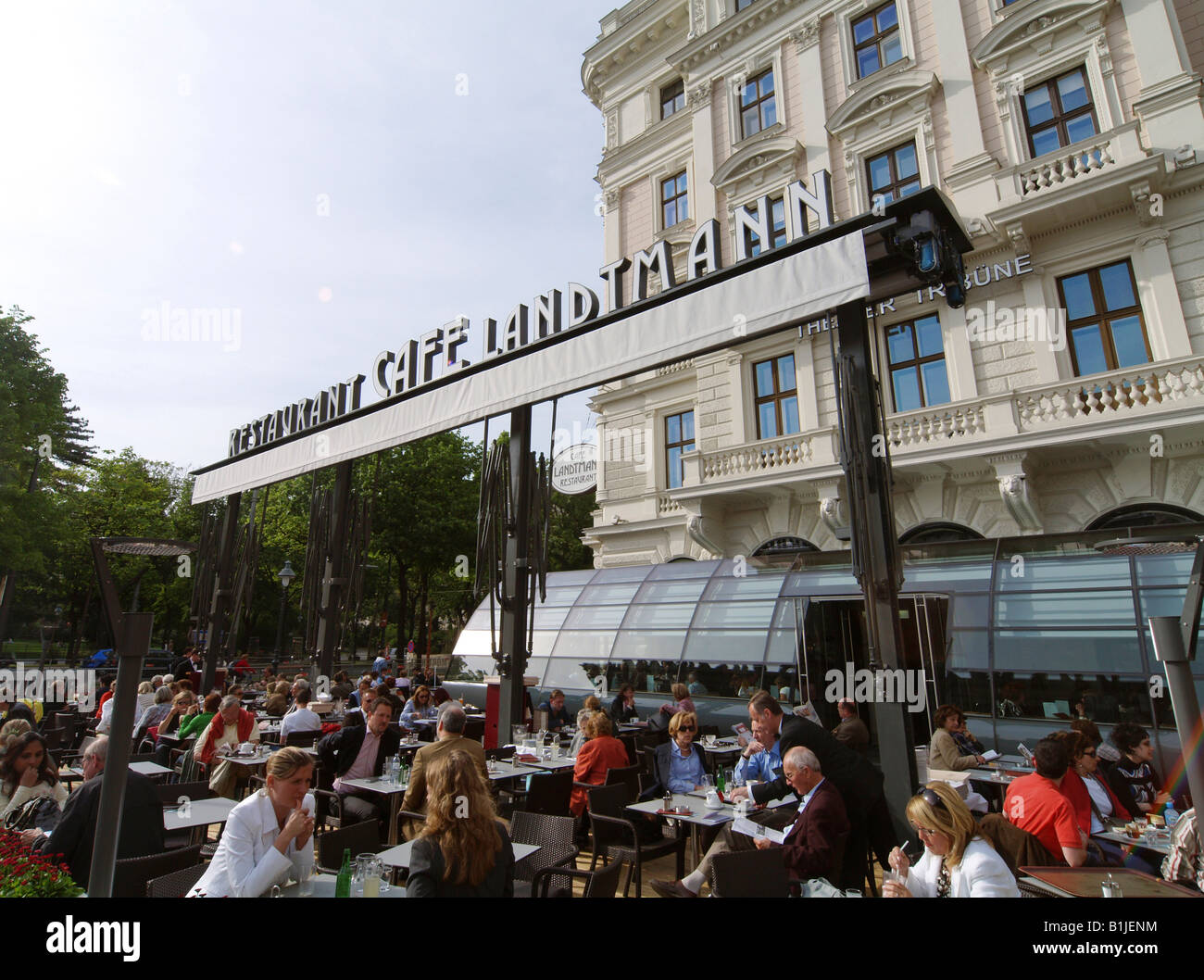 Vienna, Cafe Landtmann, Austria Stock Photo - Alamy