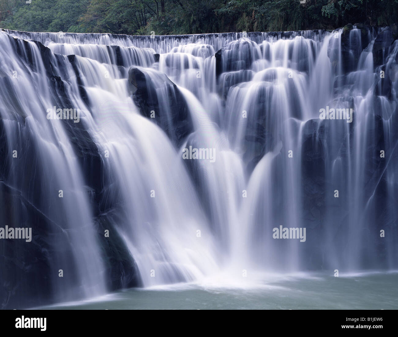 the view of waterfall Stock Photo - Alamy