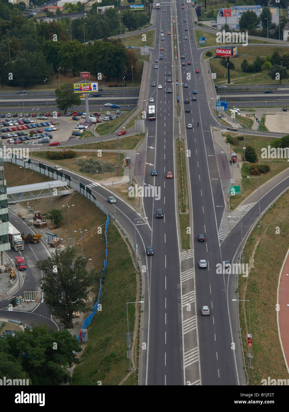 traffic on the express highway, Slovakia, Bratislava Stock Photo - Alamy