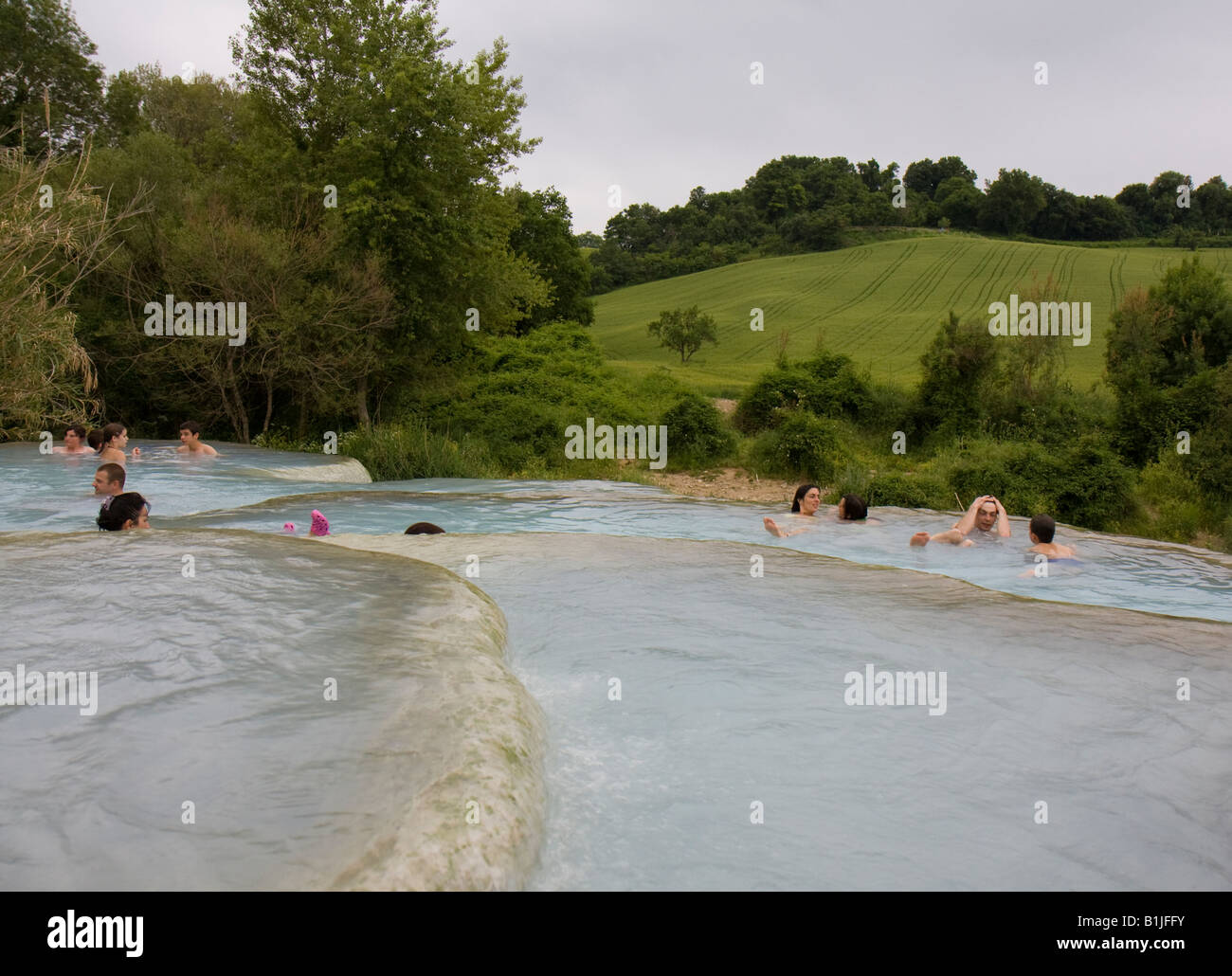 Thermal baths of saturnia italy hi-res stock photography and images - Alamy