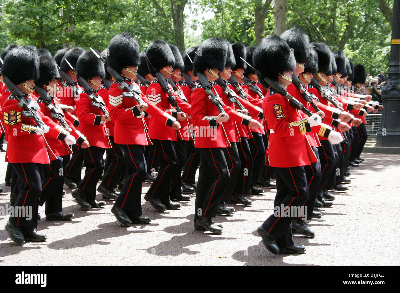 Welsh Guards, Buckingham Palace, London, Trooping the Colour Ceremony ...