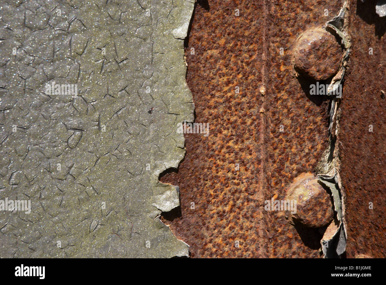 Peeling Paint and Rusty Metal Stock Photo - Alamy