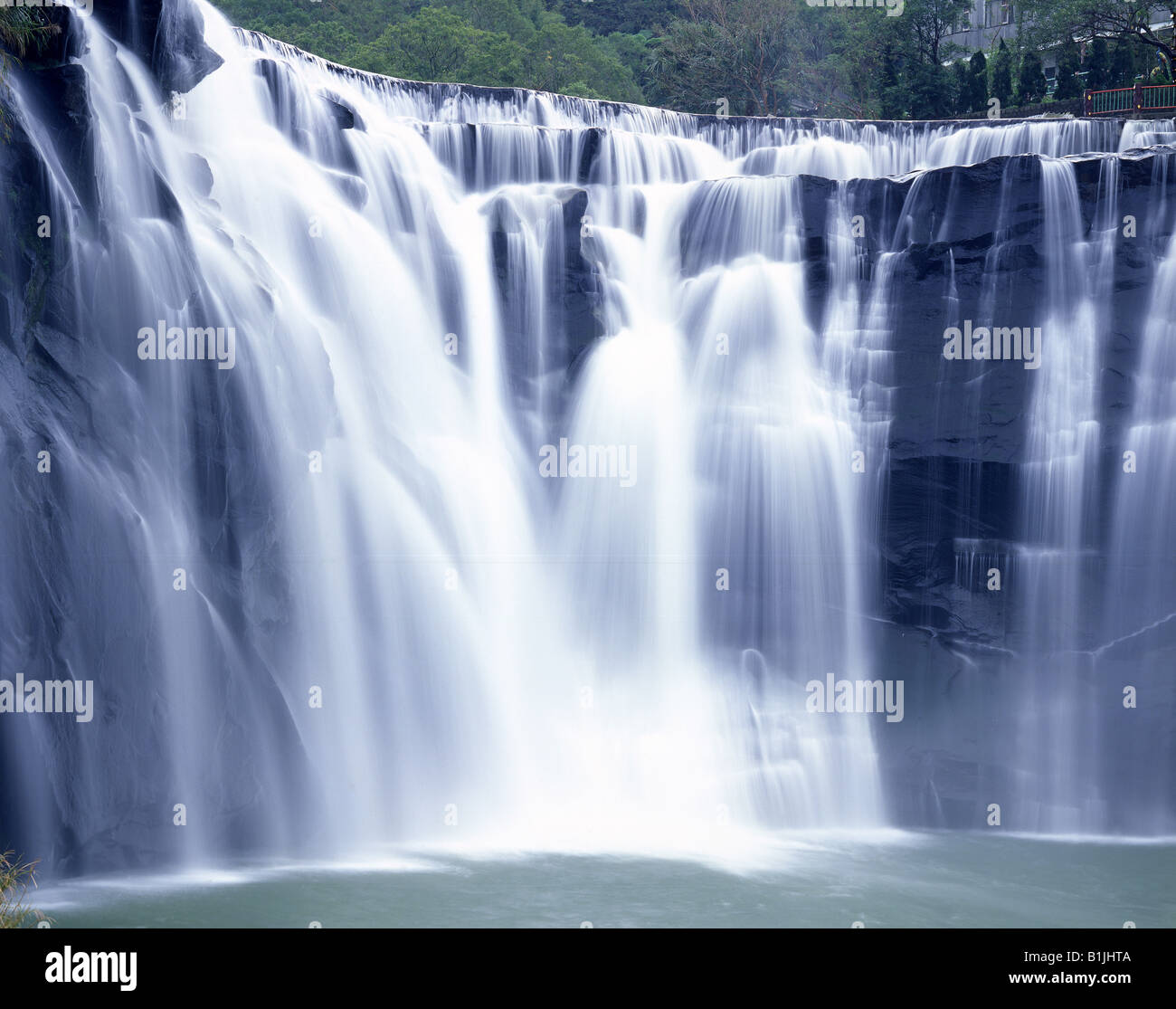 the view of waterfall Stock Photo - Alamy