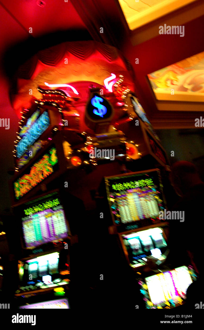 Las Vegas Casino machines Stock Photo - Alamy