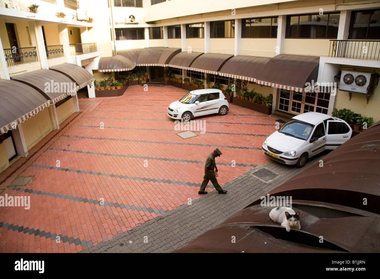 Security Guard Parking Lot In Stock Photos & Security Guard Parking Lot ...
