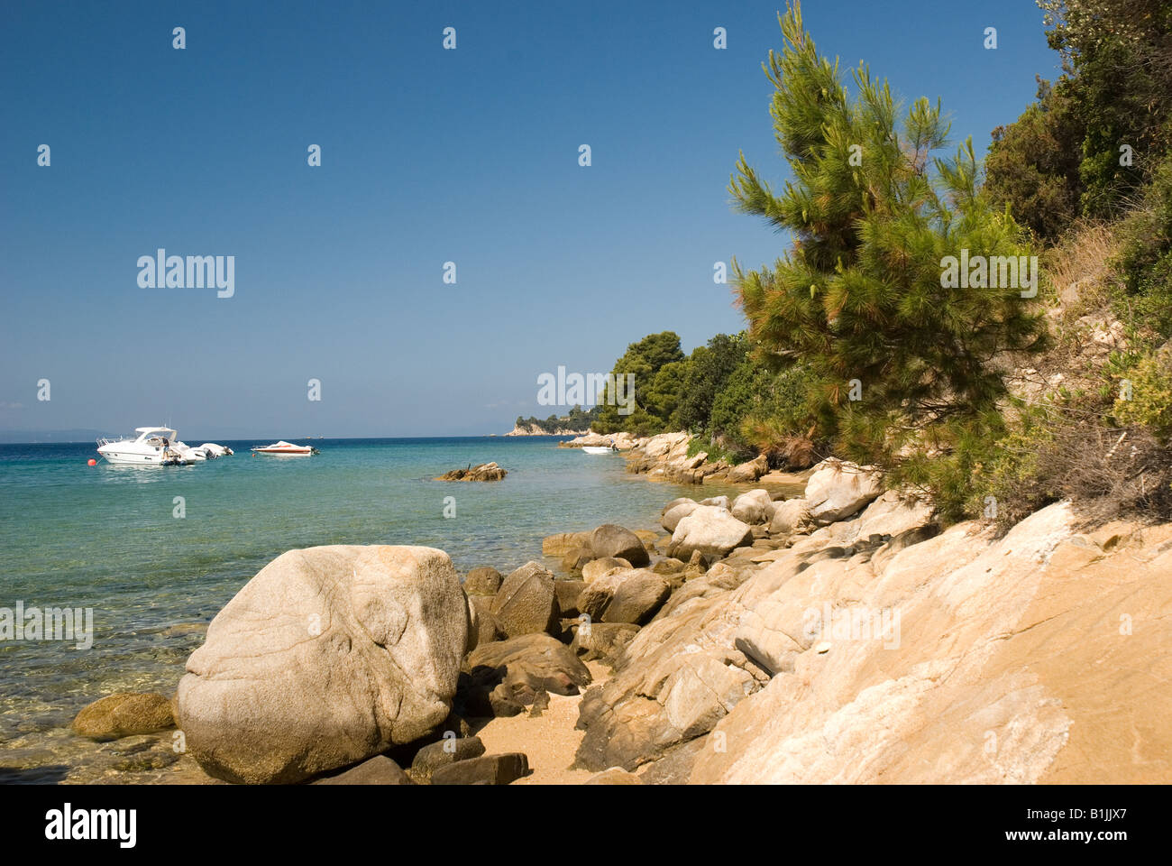 Kolios Bay Skiathos Greece Stock Photo - Alamy