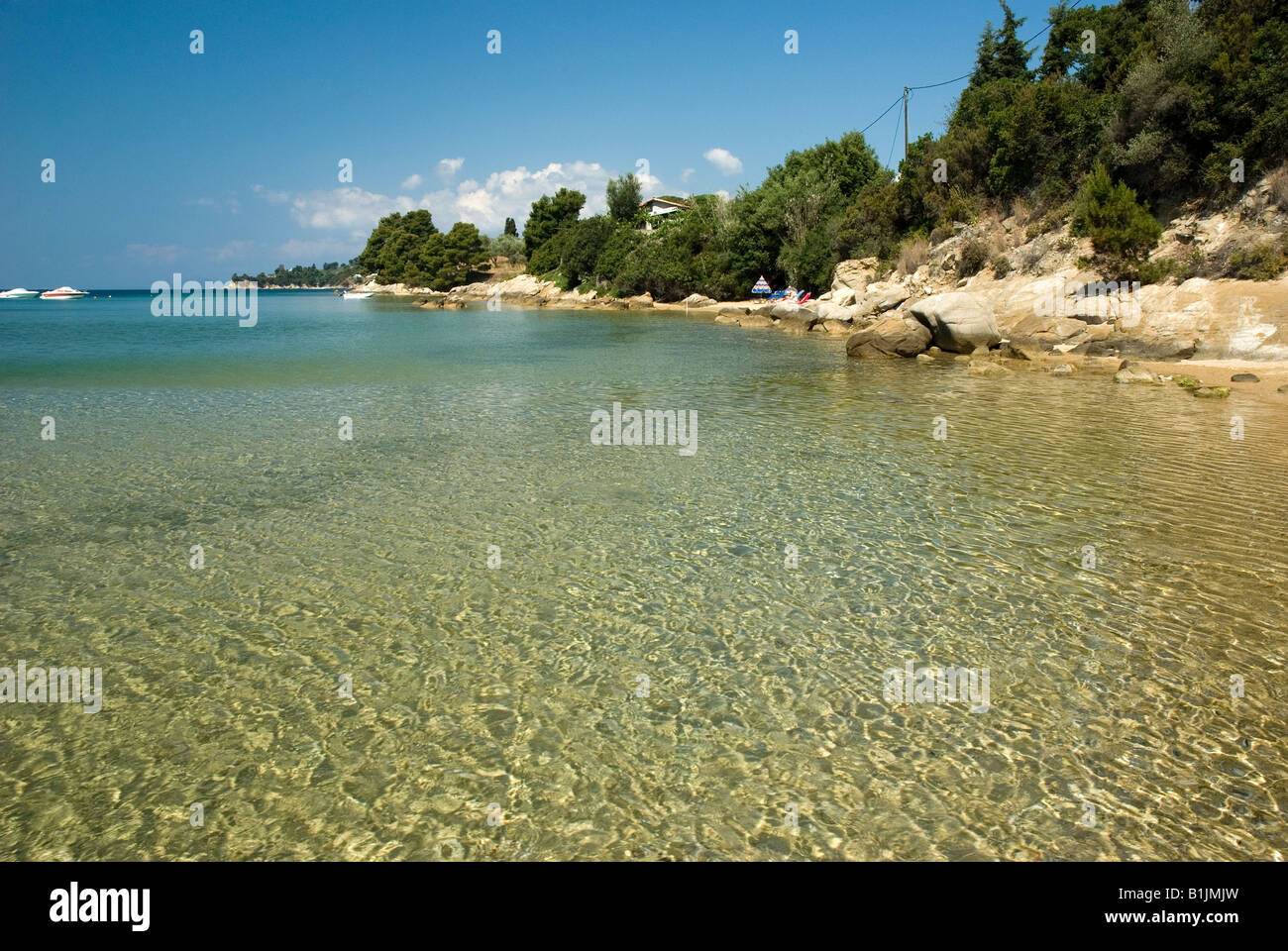 Kolios Bay Skiathos Greece Stock Photo - Alamy
