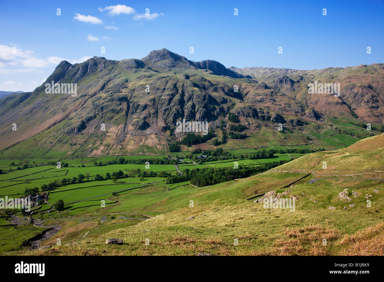 The 'Langdale Pikes' 'Harrison Stickle' And 'Pike Of Stickle' From Blea ...