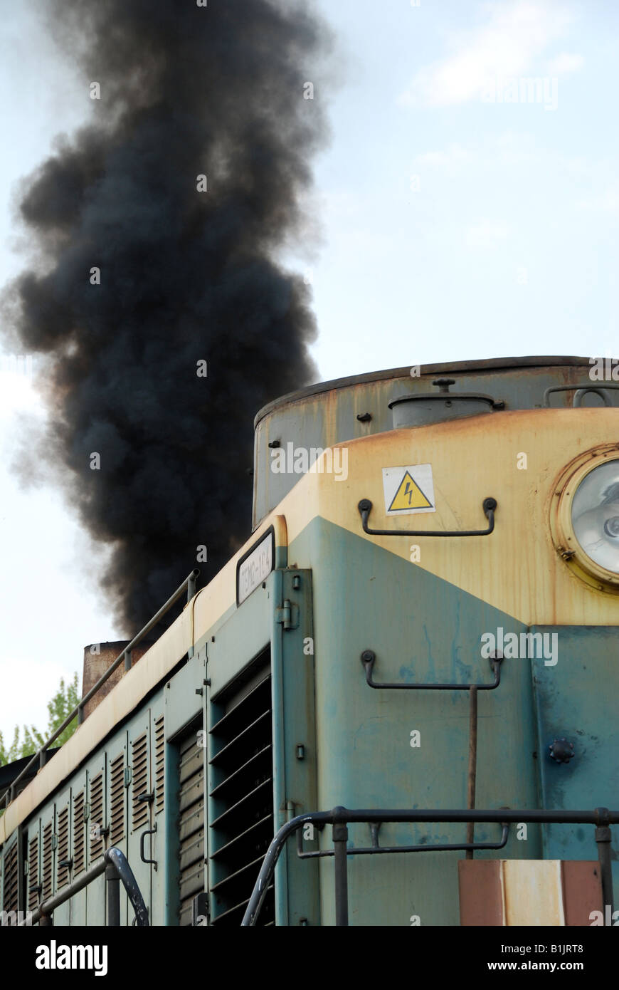 Train locomotive TEM2-104 Stock Photo - Alamy