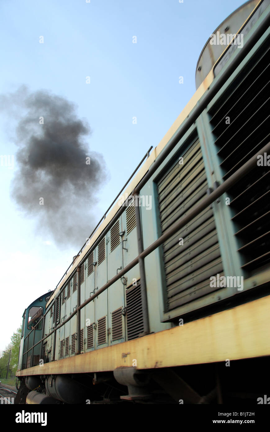Train locomotive TEM2-104 Stock Photo - Alamy