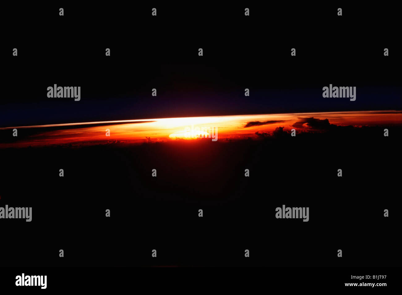 Sunset from Space Stock Photo - Alamy