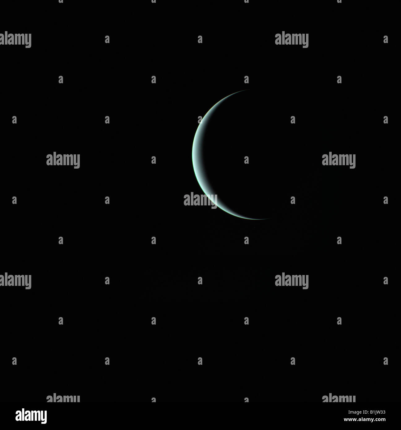 The Planet Uranus taken by Voyager 2 spacecraft Stock Photo - Alamy