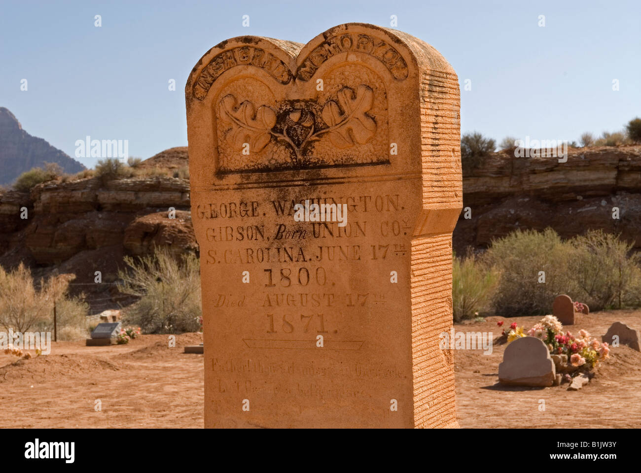 Photograph of Headstone in Grafton Cemetery, Grafton Ghost Town, Utah ...