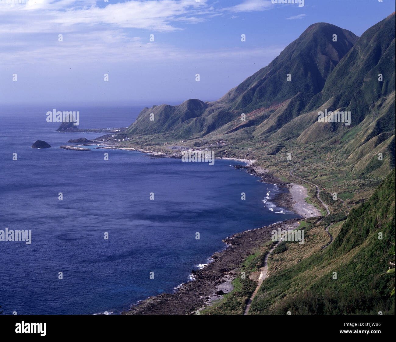 mountain and sea Stock Photo - Alamy