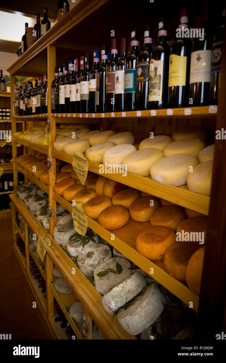 cheese shop in Tuscany Stock Photo - Alamy