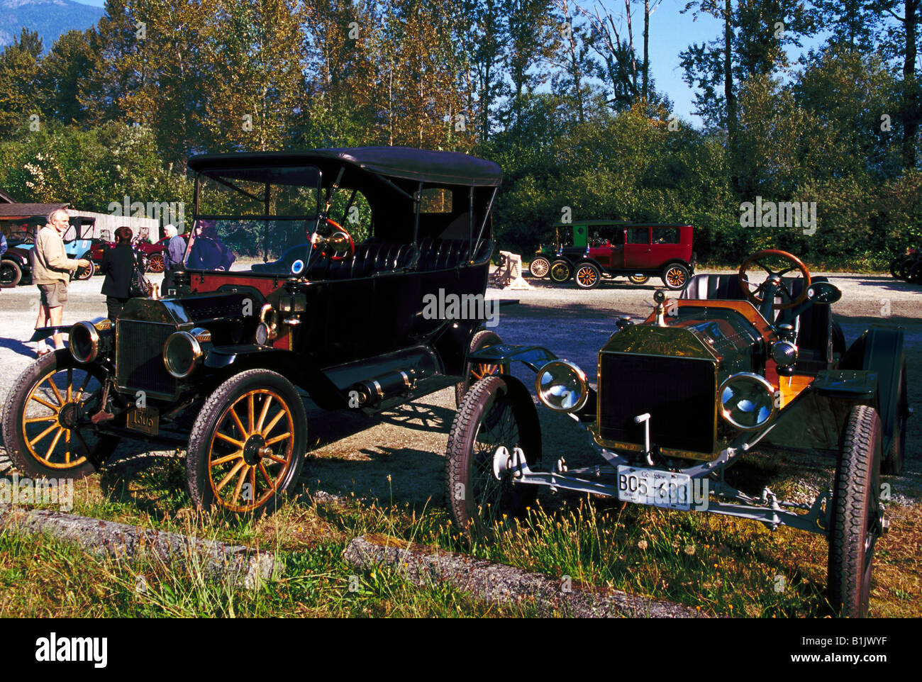 Vintage Ford Model T Cars at a Model T Meet and Rally Stock Photo - Alamy
