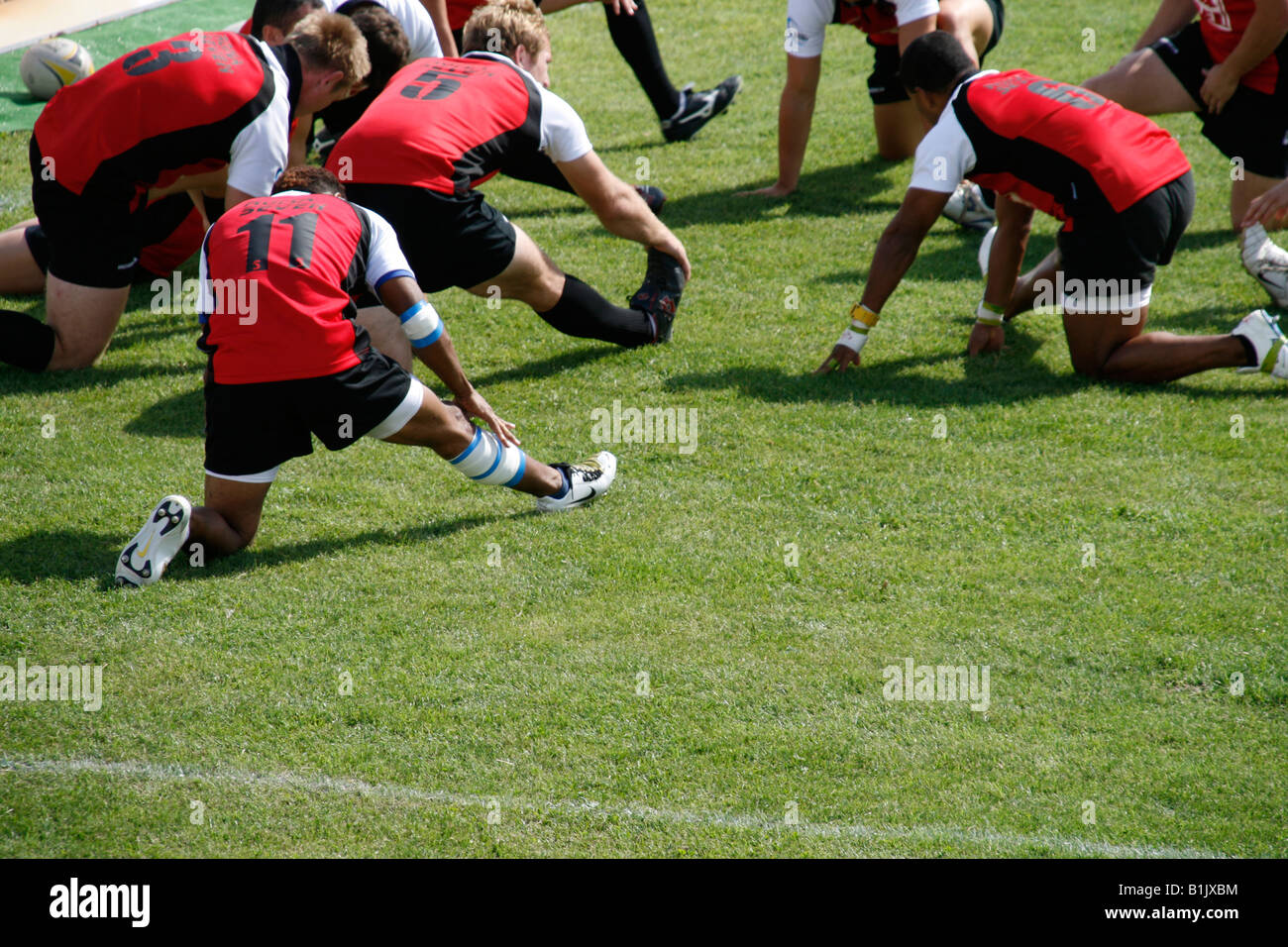 rugby team at rome sevens tournament italy 2008 Stock Photo - Alamy
