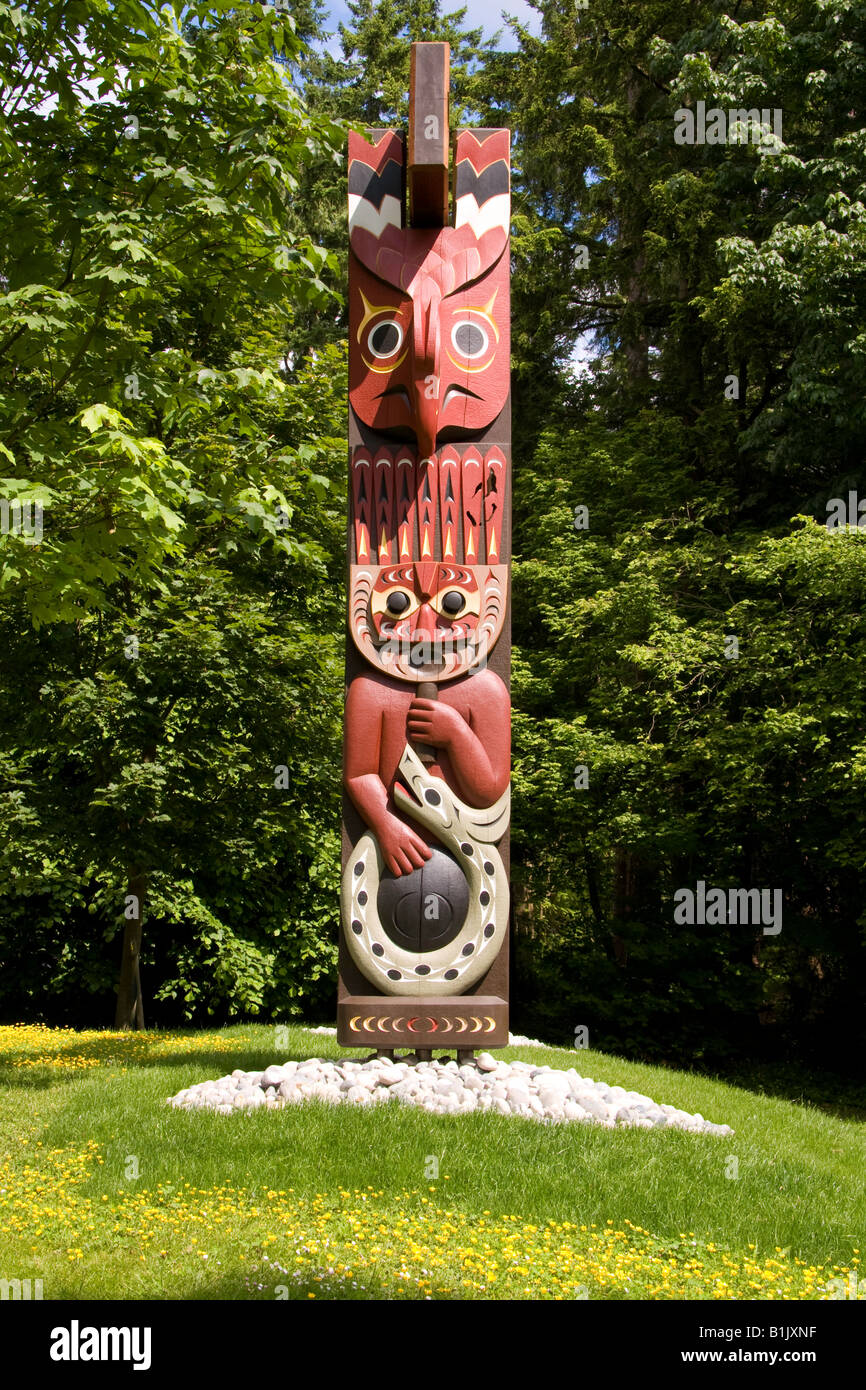 Totem Pole, Stanley Park, Vancouver, Canada Stock Photo - Alamy