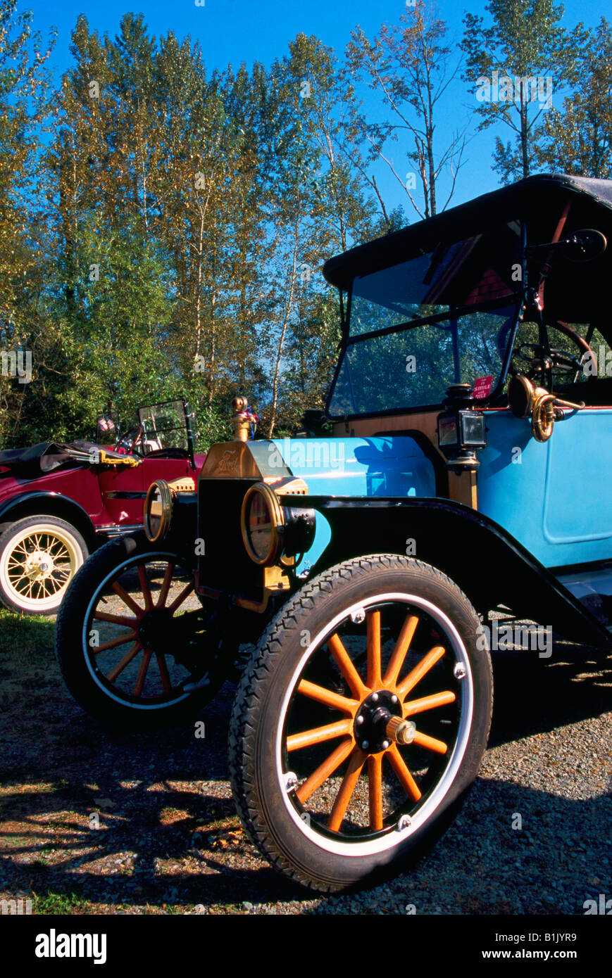 Vintage Ford Model T Cars at a Model T Meet and Rally Stock Photo - Alamy
